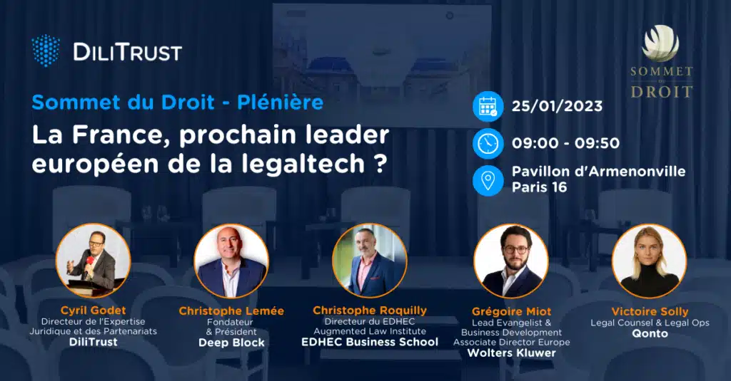 DiliTrust intervient au Sommet du Droit 2023 - Dilitrust